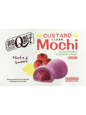 Custard Mochi – Raspberry 168g – Q BRAND – RaanThai Oriental Supermarket