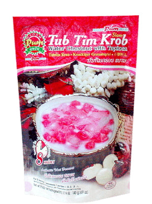 Tub Tim Krob (Water Chestnut with Tapioca) Dessert - MADAM PUM ...
