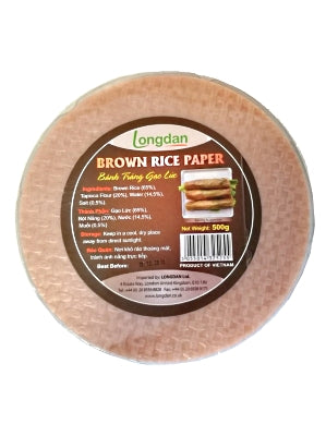 Brown Rice Paper 22cm - LONGDAN – RaanThai Oriental Supermarket