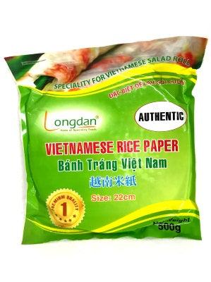 Vietnamese Rice Paper 22cm 500g - LONGDAN – RaanThai Oriental Supermarket