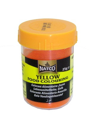 YELLOW Food Colouring Powder 25g – NATCO – RaanThai Oriental Supermarket
